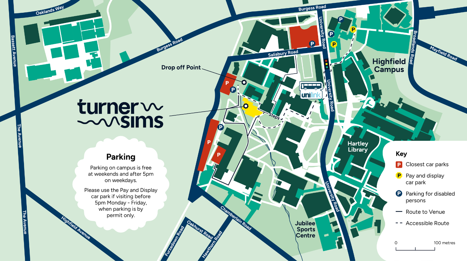 Getting to Turner Sims - Turner Sims - Music Southampton